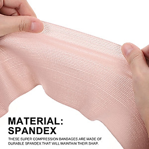 Healeved 4pcs Bges Pressure Medicals Cohesive Tape Wrap Latex- Free Hook and Foot Wrap Leg Wraps First Aid Supplies