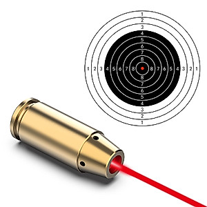 Feyachi Bore Sight 9mm Red Laser Zeroing Boresighter with 3 Sets of Batteries