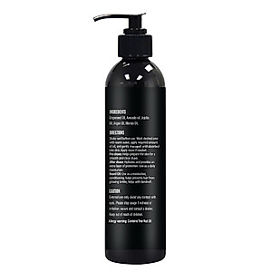 The Henna Guys 8 fl. Oz, Unscented Pre Shave Oil for Men, Excellent Shaving oil for Men, Prepares for a burns free Shave, Works with Straight or Safety Razor