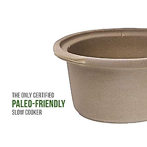 Chefman 5 Qt. Slow Cooker, All-Natural, Glaze & Chemical-Free Pot , Stovetop or Oven Cooking, Dishwasher Safe Crock; Naturally Nonstick & Paleo-Friendly, Low-Lead Stoneware, Bonus Recipes Included