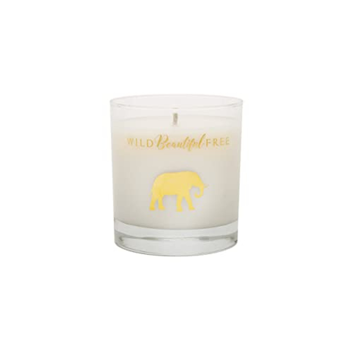 Lavender and Vanilla Organic Aromatherapy Candle with Pure Essential Oils for Stress Relief and Sleep - Dream Elephant Luxury Candle by Wild Beautiful Free