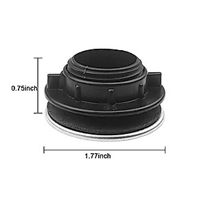 Onwon 2 Pieces Kitchen Faucet Hole Cover Sink Tap Hole Cover Brushed Stainless Steel, 1.2 to 1.6 Inch in Diameter