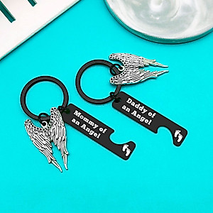 Xiahuyu Loss Memorial Keychain Miscarriage Gifts for Parents Pregnancy Loss Gifts Remembrance Gifts Loss of Baby Memorial Gifts Sympathy Gifts for Infant Loss Child Loss