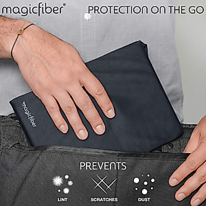 MagicFiber Microfiber iPad Sleeve Case (2 Pack) Light Protection and Screen Cleaning for iPad 9.7, 10.5, Pro, New iPad Air - Compatible with 9.7-11 Inch iPad Tablets