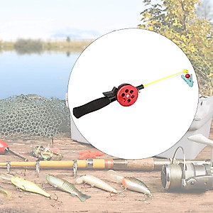 Diydeg Mini 2pcs Fishing Pole, 13.3in Kids Fishing Rod, for Ice Fishing Kids Fishing,