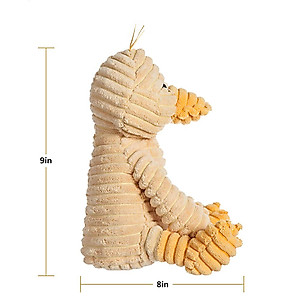 Apricot Lamb Toys Plush Corduroy Duck Stuffed Animal Soft Cuddly Perfect for Child (Corduroy Duck, 8.5 Inches)
