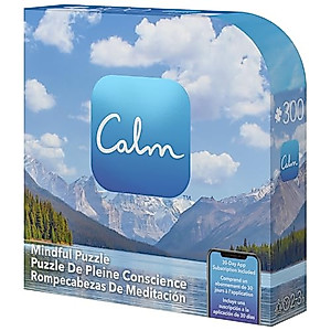 300-Piece Calm Jigsaw Puzzle for Relaxation, Stress Relief, and Mood Elevation, for Adults and Kids Ages 8 and up, Jasper Lake