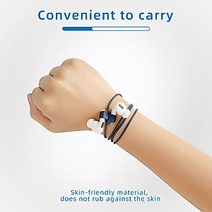 Magnetic Anti-Lost Straps for AirPods,4 Pack Ultra Strong Magnetic AirPods Strap Anti-Lost Neck Rope Cord,Soft Silicone Sports Lanyard Compatible with AirPods 1&2/ Pro /2nd/3rd (Black/White/Grey/Blue)