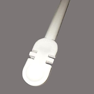 Animalplast 6 Pack of Durable Plastic Bird Perch Small Size 30.5 cm - 12 inch White, Plastic Stand Perches Holders