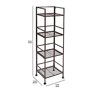 Amazon Basics 4-Tier Iron Tower Shelf