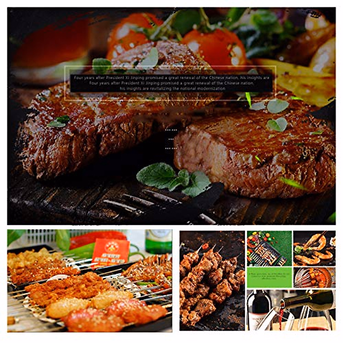 LSJZZ Charcoal Grill,Outdoor Folding Barbecue Portable BBQ Screw Type BBQ Camping Grills,for Smoker BBQ for Picnic Garden Terrace Camping Travel