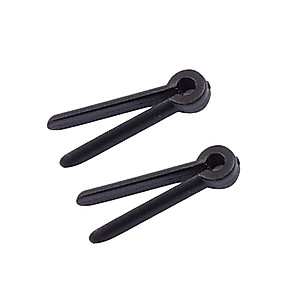 Garneck 2pcs Peep Sight Archery Accessory Bow Tube Silicon Tubing Install Peep Sight Arrow Peephole Holder (Black)