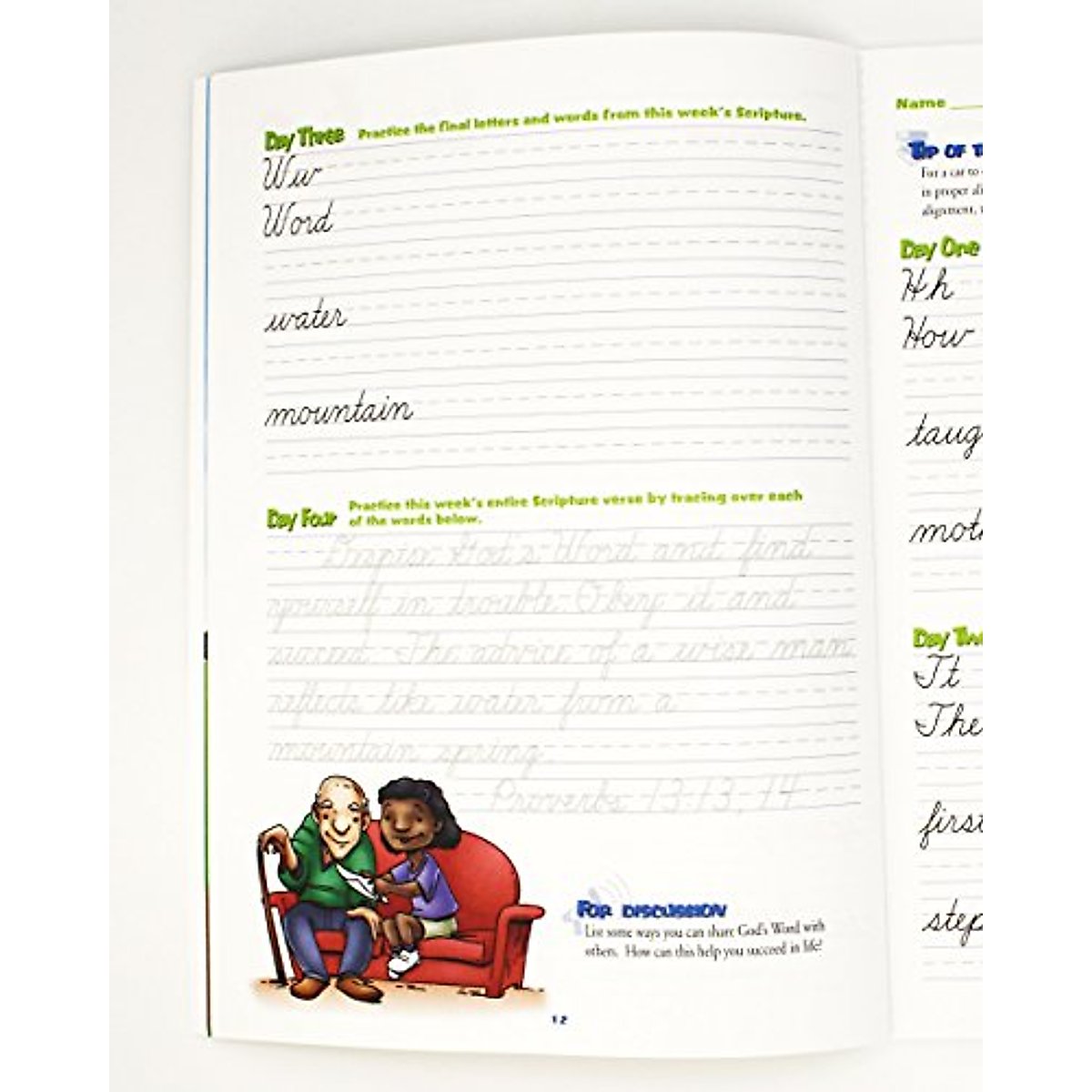6th Grade Cursive Handwriting Workbook Level F by A Reason For - Learning Workbooks for Kids Age 10-12 - Practice Paper Books for Spelling and Reading for Sixth Grader - Homeschool Resource to Learn Scripture