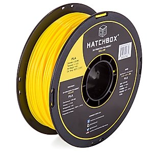 HATCHBOX 3.00mm Blue PLA 3D Printer Filament - 1kg Spool (2.2 lbs) - Dimensional Accuracy +/- 0.03mm