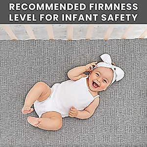 Delta Children Sweet Beginnings Dual Sided Baby Crib Mattress and Toddler Mattress, GREENGUARD Gold and CertiPUR-US Certified, Firm Plant-Based Foam, Waterproof, 5 Year Warranty, Made in USA