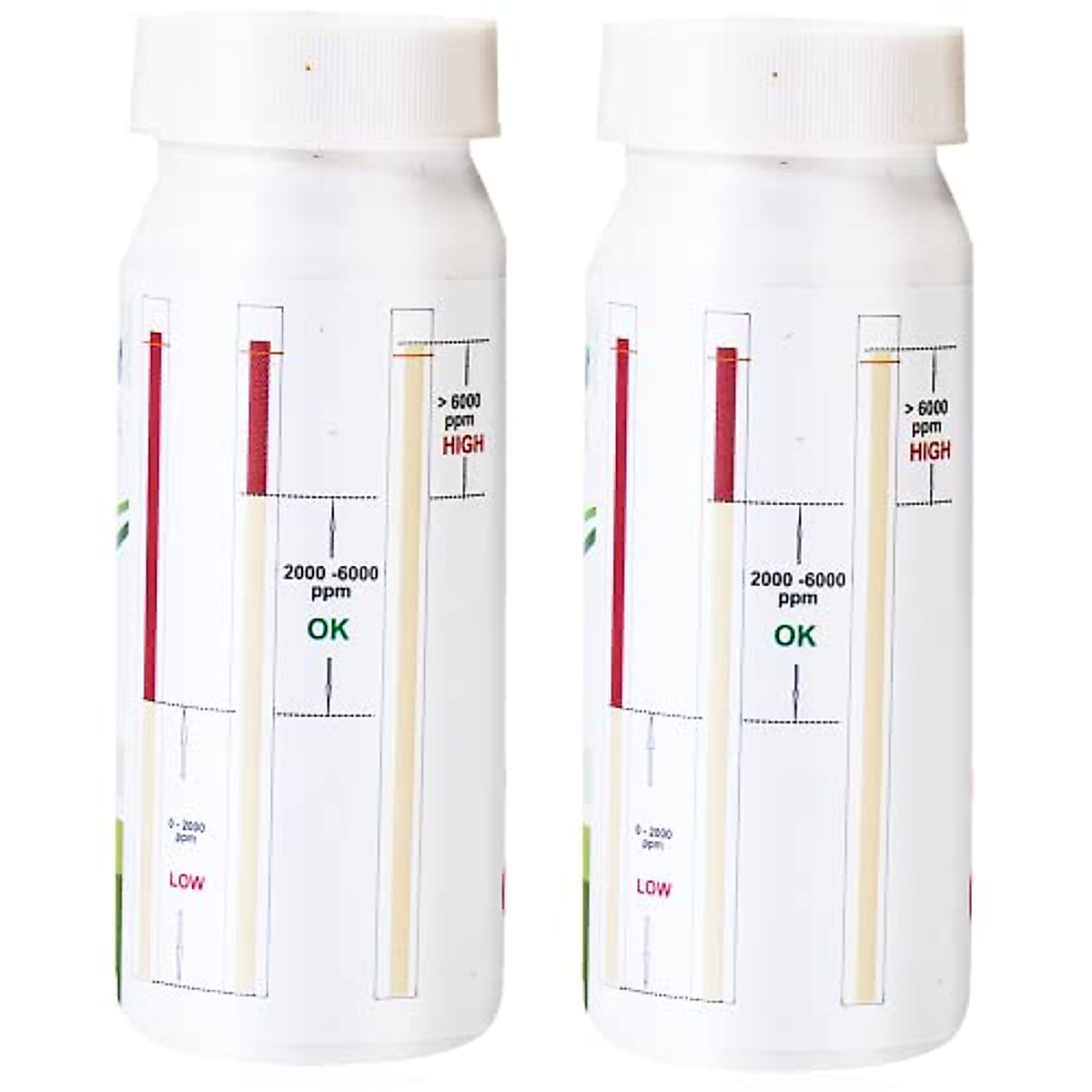 SuperCheck Pool and Spa Salt Test Strips for Sodium Chloride Level Testing, 0-6000 ppm, 2 Packs, Pool Salt Test Strips, Measure Chloride Ion Contents in Chloride Based Salt Solutions, Pool Salt Tester