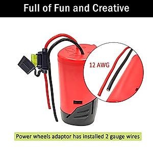 M12 Adapter with Fuse Battery Adapter for Milwaukee 12V M12 Battery Dock M12 Adapter Dock Power M12 Adapter 12V M12 Dock Power Connector 12 Gauge Robotic,Not Included Battery