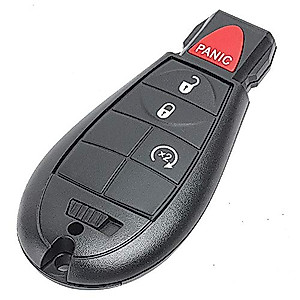 JalopyTrade Pair of Electronic Keyless Entry Remotes Fob FOBIK Compatible with Dodge (FCC ID: IYZ-C01C) 4 Button + ONE Free Lanyard
