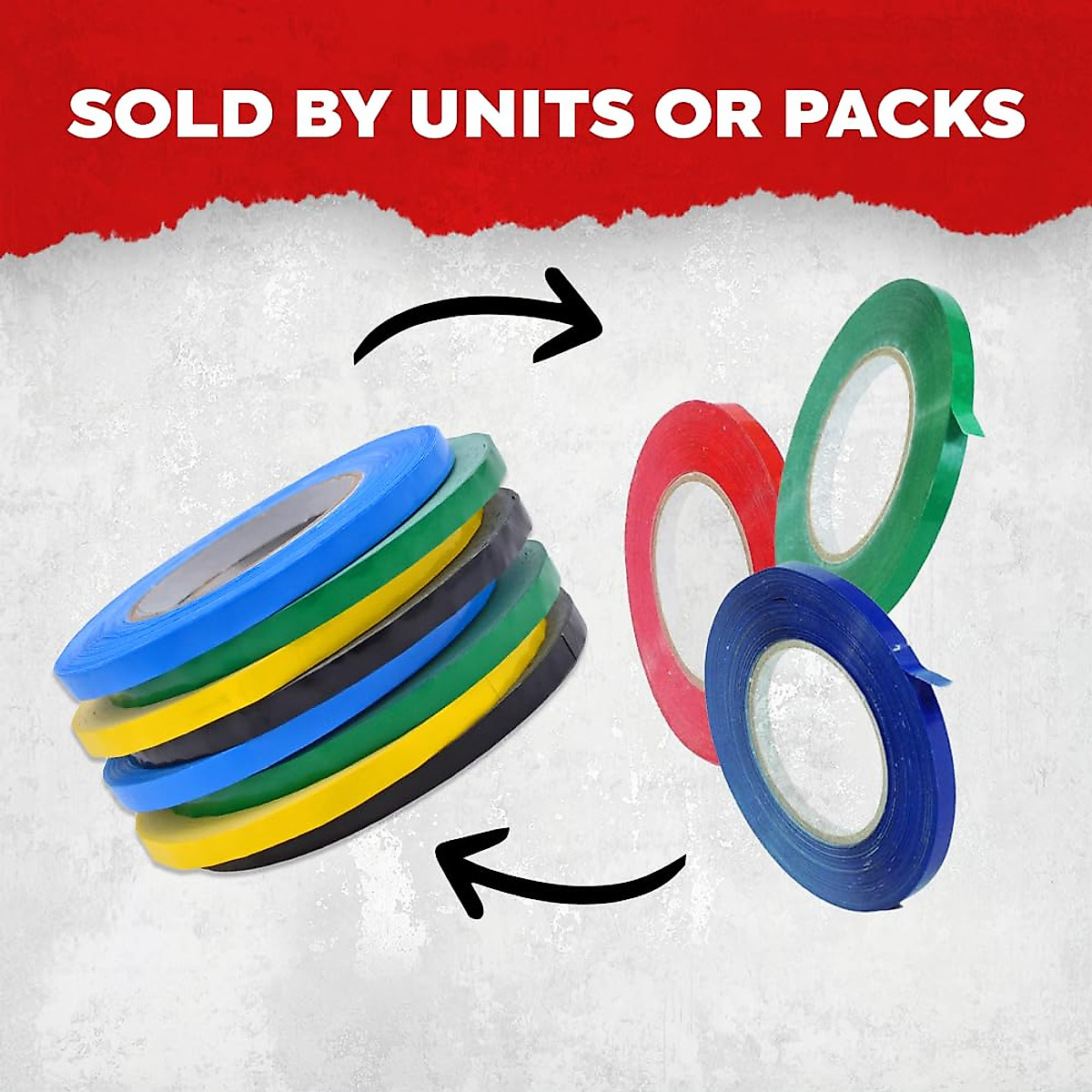 MAT Food Saver UPVC Tape Clear - 1/2 x 180 yds. Poly Bag Sealing Tape for Wrapping, Packaging, and Airtight Food Storage