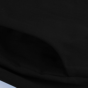 Long Linen Pants for Women Tall, Wide Leg Pants for Women Summer High Waisted Boho Cotton Linen Palazzo Pants Casual Flowy Lounge Trousers with Pockets Black XL