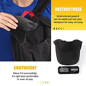 Lvaiz Mens Waterproof Golf Baseball Cap Windproof Unstructured UPF50+ Outdoor Caps for Women Sport Adjustable Tennis Hat Black