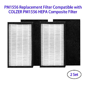 PM1556 Replacement Filter Fit for COLZER PM1556, 4-In-1 Composite Filters (2 Set)