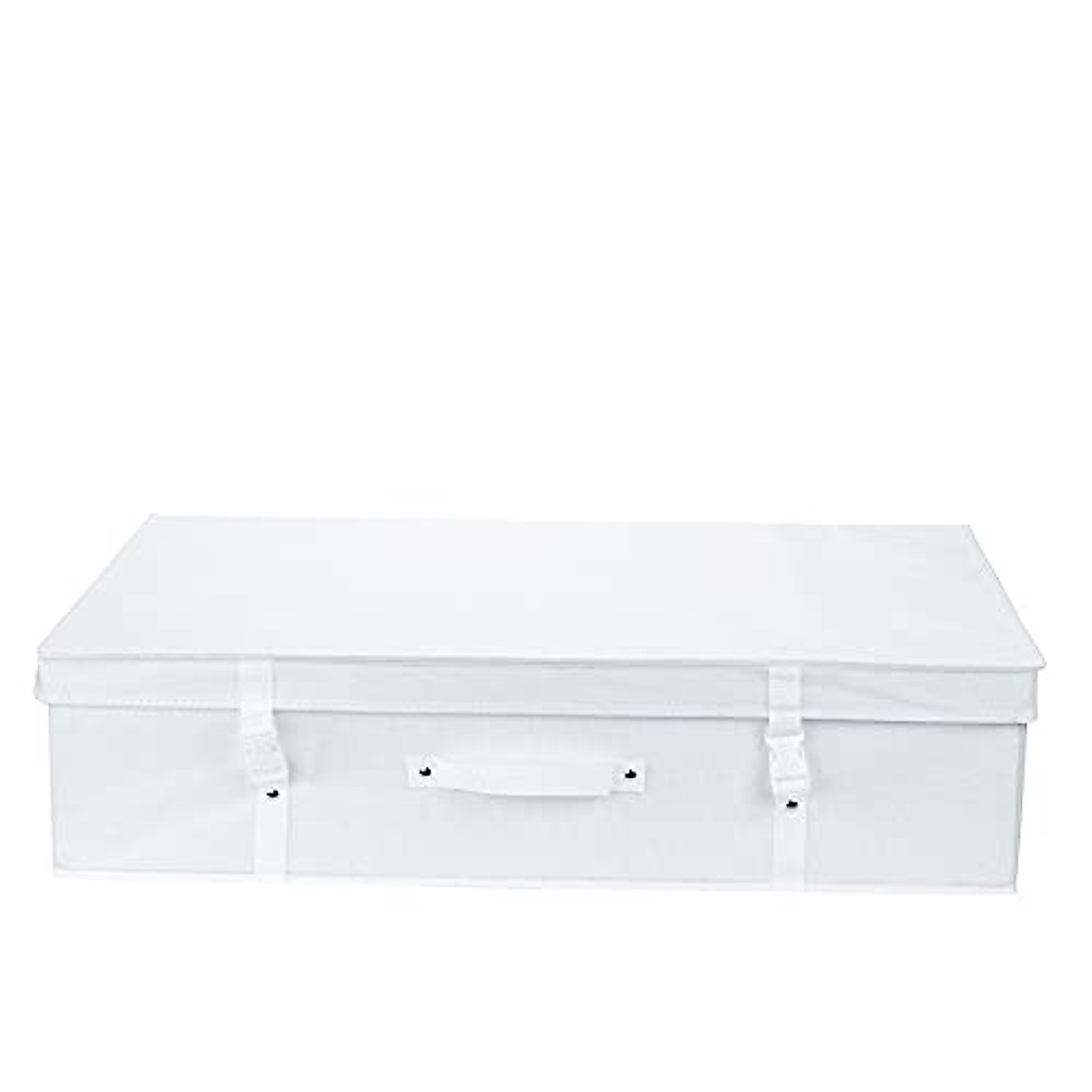 HANGERWORLD Large White Wedding Dress Box Storage with Acid Free Tissue Paper Wedding Dress Preservation Box Under bed Storage and Travel Case