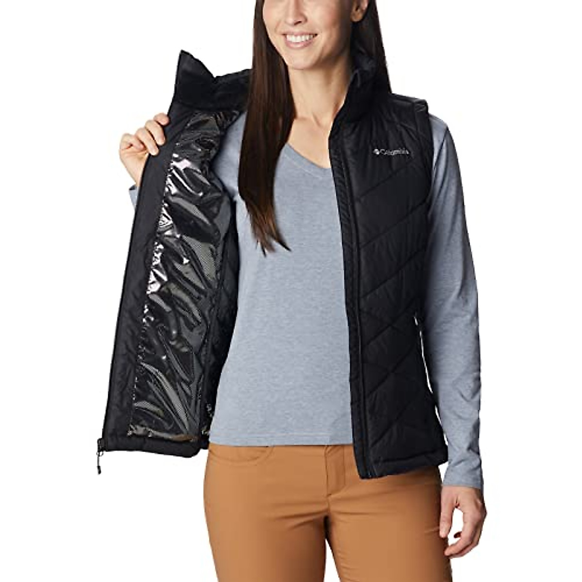Columbia Women's Heavenly Vest, Black, Large
