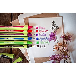 Schneider Xpress Premium Fineliner, 0.8 mm Porous Point, Light Green Barrel, Black Ink, Box of 10 Pens (190001)