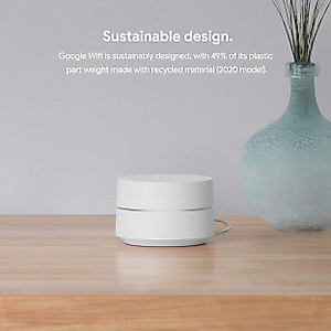 Google Wifi - AC1200 - Mesh WiFi System - Wifi Router - 4500 Sq Ft Coverage - 3 pack