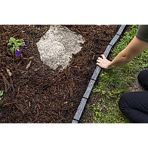 Master Mark Dig-Free Poundable Edging, Poundable Decorative Stone Landscape Edging 5.25 in. x 36 in. (Warmstone)