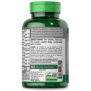 Multivitamin for Adults 50+ | Non-GMO & Gluten Free Daily Supplement | Plus Vitamin D, C, and B Vitamins | By Nature's Truth