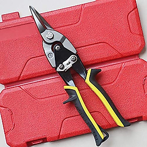 Metal Shears Aviation Snip Set 3 Pack Tin Snips Cutters - Left, Right and Straight Metal Cutting Shears - Snips for Sheet Metal -Cutting Pliers Snip