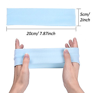 DIYASY 12 Pcs Women Yoga Headbands, Fashion Soft Elastic Cotton Sweatband Yoga Stretchy Headband for Women 12 Colors