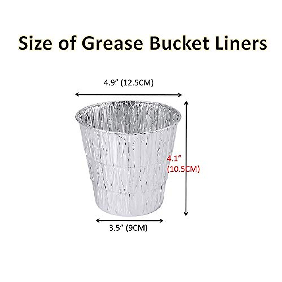 Grill Grease Bucket Liners Replacement Parts BAC407z for Traeger Wood Pellet Grills & Z Grills Smoker,24-Pack