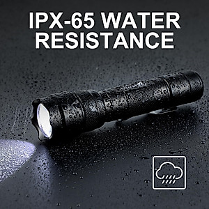 ULTRAFIRE WF-502B LED Tactical Flashlight, 5 Modes 1000 High Lumens Flashlight Torch with Duty Belt Flashlight Holster, UFB26, Bicycle Mount, USB Charger