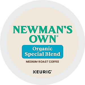 Newman's Own Organics Special Blend, Single-Serve Keurig K-Cup Pods, Medium Roast Coffee, 12 Count (Pack of 6) (5000053615)