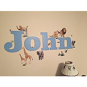 Small Jungle Animal Wall Decals (23) Lion, Elephant, Giraffe, Jaguar, Monkey Peel & Stick Wild Jungle Safari Theme Ideas Kids Room Decor Wall Stickers Birthday Decoration