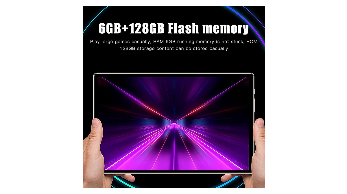 CUIFATI 10.1-Inch Tablet with 6GB RAM, 128GB, FHD Screen, 5G WiFi