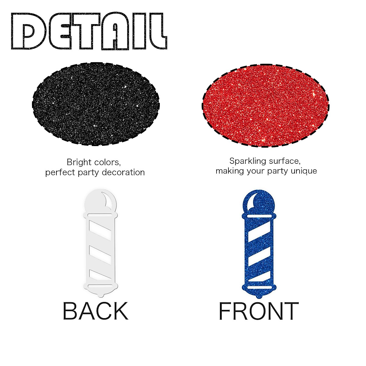 ShuanQ 120pcs Barber Confetti - Congrats Barber Grad Party Sign - Barber Birthday Party Decoration Scatters for DIY Crafts - Scissors Hair Dryer Comb Glitter Cutous