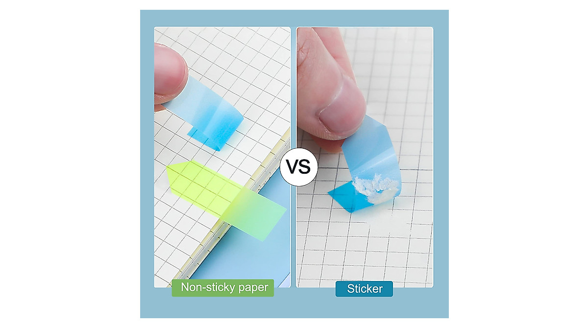 Golcellia Fluorescent Sticky Note Flags | 1200 PCs for Organization
