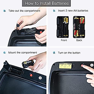 SANIWISE Automatic Touchless Kitchen Trash Can 13 Gallon, Large Stainless Steel Kitchen Trash Can Garbage Can 50 Liter with Motion Sensor and Lid Batteries Required (Excluded)
