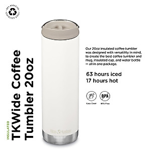 Klean Kanteen TK Wide 20 Oz Tofu