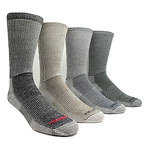 J.B. Field's 74% Merino Wool Hiker GX Socks for Men & Women, for Fall, Summer, for Hiking, Trekking & Outdoor 3-Pack, Made in Canada (Large (8-12 Shoe), Gray)