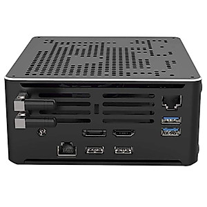 KINGDEL Mini PC Xeon E3-1505M v5 4 Cores 2.80GHz (Max 3.70GHz) CPU, 16GB DDR4 RAM 512GB SSD, HD Graphics P530 Support 4K, 2xLAN 1xHD 1xDP 1xType-C 4xUSB3.0, Fan