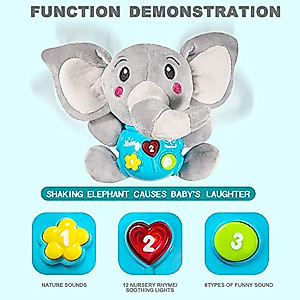 SUNWUKING Baby Musical Toy Baby Doll - Infant Toy Musical Toy for Baby Toy Newborn Plush Figure Toy Toddler Plush Gift Soother Doll Partner Baby Monkey