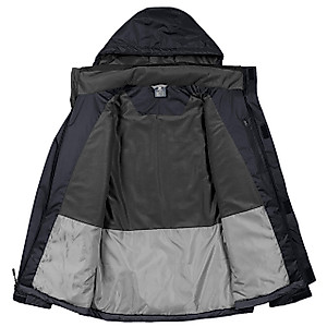 Little Donkey Andy Women's Ski Snowboarding Jacket Waterproof Warm Winter Windproof Mountain Snow Rain Coat Black M