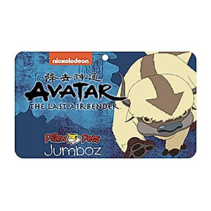 Pillow Pets 30” Jumboz Appa Stuffed Animal, Nickelodeon Avatar: The Last Airbender Plush Toy, white