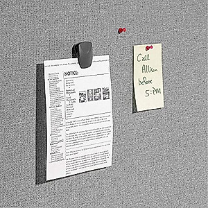 Global Industrial 48-1/4"W x 60" H Office Partition Panel with Partial Window, Gray