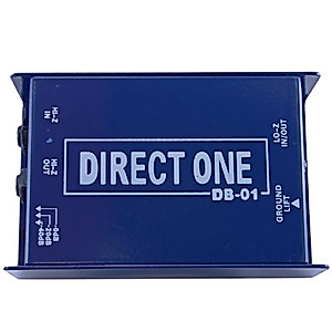 YOVUS 5 PACK: Pro Audio Passive DI Direct Box 1/4" instrument to balanced & unbalanced XLR